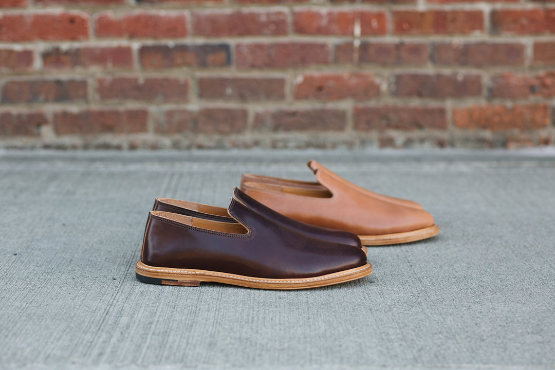 Slipper in Colour 4 & Natural Shell Cordovan – VIBERG