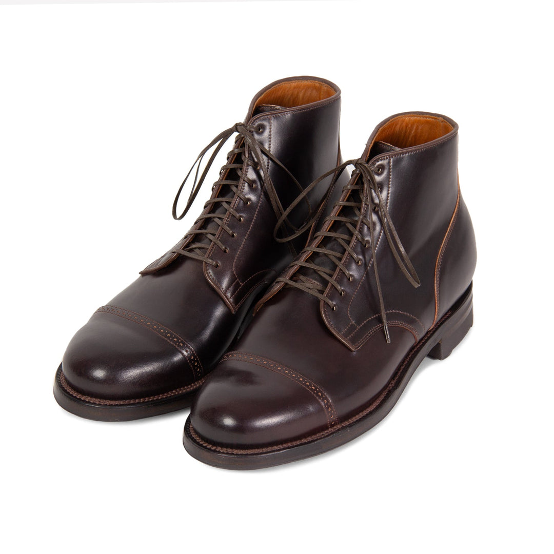 Viberg Dress Boots | Navvy Boot™ Mahogany Boxboard Cordovan – VIBERG